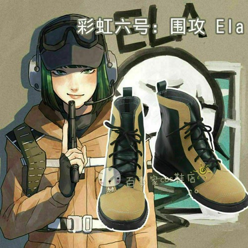 Rainbow Six:Siege Ela cosplay Boots shoes | eBay