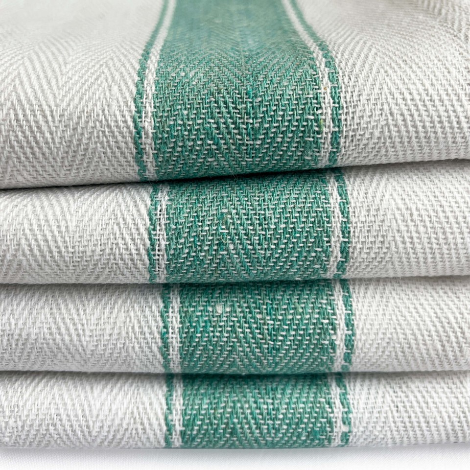 8 x Cotton Herringbone Wave Kitchen Cloths Heat Resistant Catering Tea ...