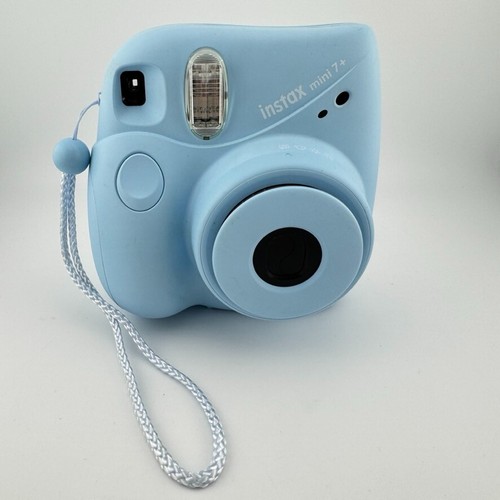 Fujifilm Instax Mini 7 Plus 7+ Instant Camera Light Blue TESTED WORKS ...