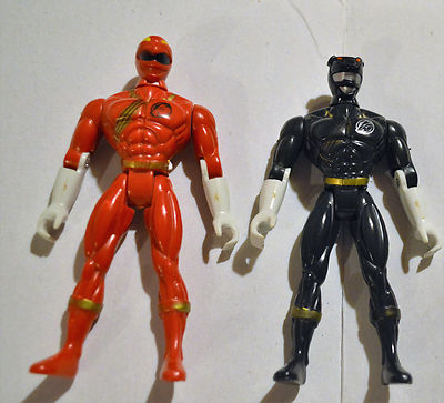 Power Rangers Wild Force Action Figures Red and Black (5 inches) | eBay
