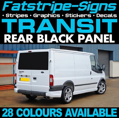 fits Ford Transit Graphics Stickers Decals SWB REAR PANEL VINYL WINDOWS ...