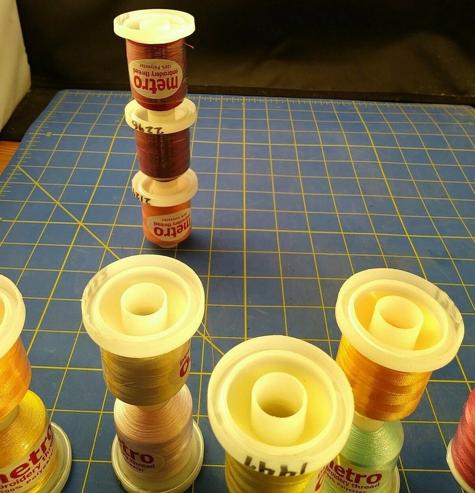 LOT 12 METRO Embroidery Thread 100% Polyester solid colors and one ...