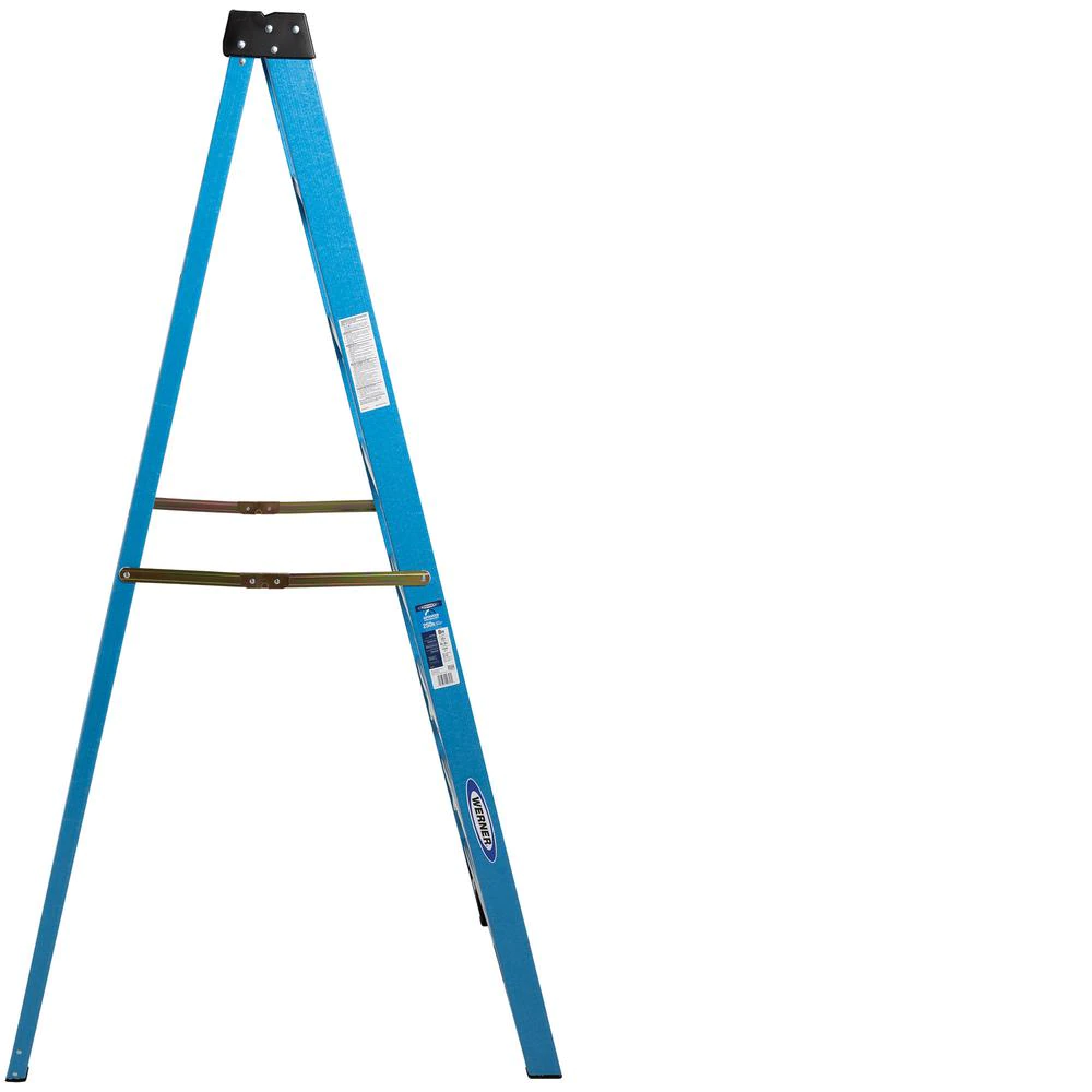 8 Feet Step Ladder Fiberglass Heavy Duty 250 Lbs Load Capacity Type ...