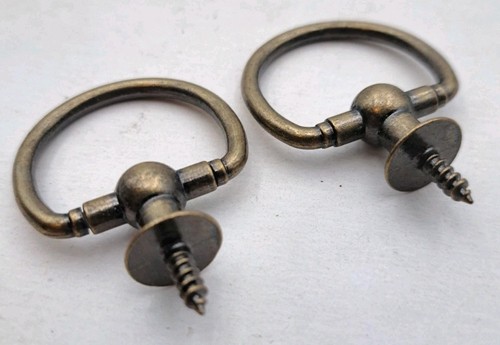 Vintage/Antique Small Rings Drawer Pulls Door Handle Furniture Hardware Lot of 4 | eBay