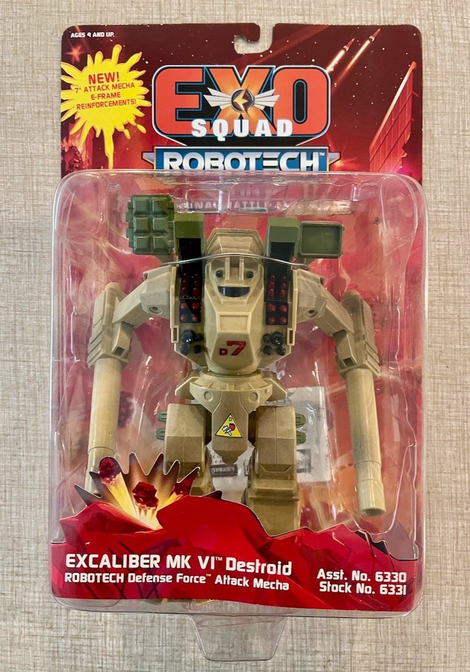 EXOsquad Robotech 7" Excal Power Armor Bioroid New on Great Cards ...
