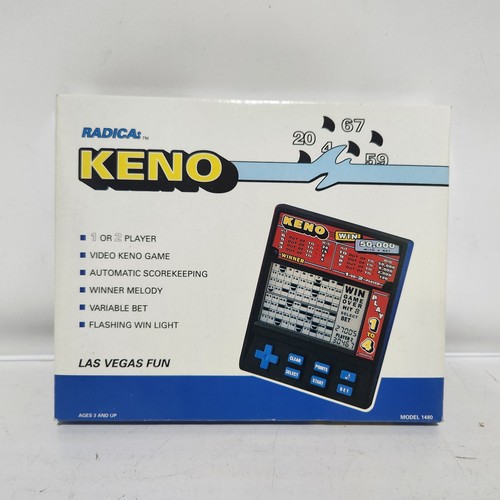 Radica 1480 Handheld Video Game-Keno/ Lotto Win 50,000 1 to 4 | eBay