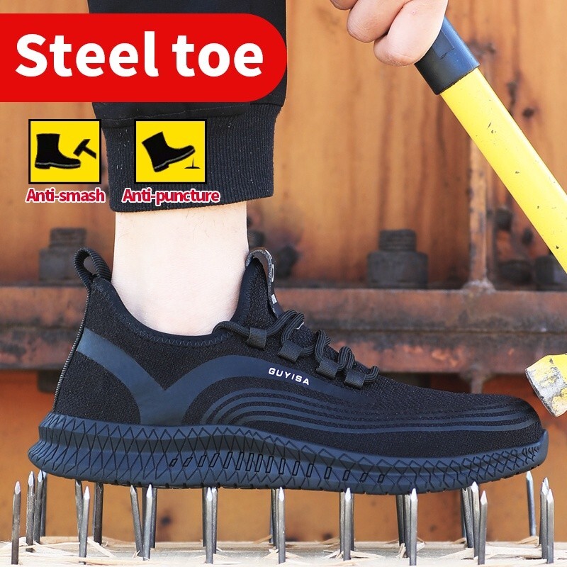 Mens Safety Shoes Work Trainers Womens Steel Toe Cap Lightweight Hiking ...