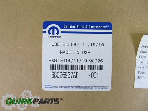 11-18 JEEP WRANGLER REMOVABLE HARD TOP FOAM BLOCKER SEAL KIT OEM NEW ...