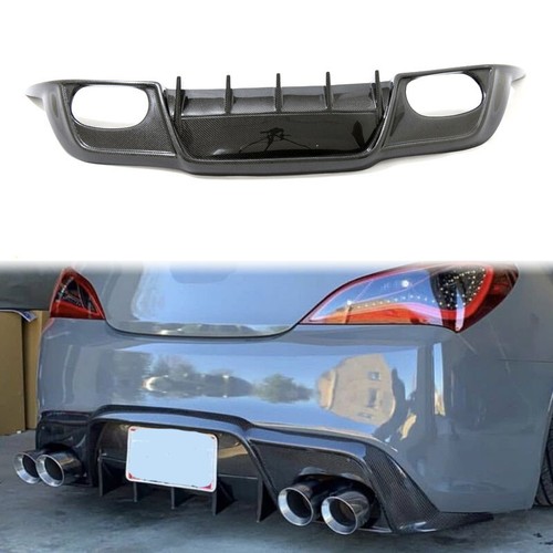Real Carbon Fiber Rear Diffuser Bumper Lip for Hyundai Genesis Coupe ...