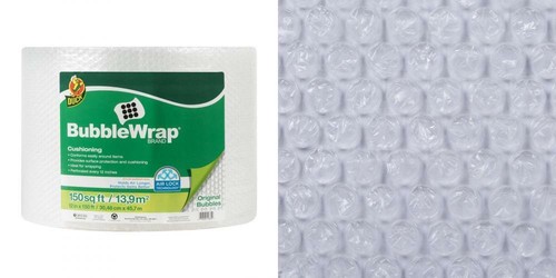Duck Brand Bubble Wrap Roll, Original Cushioning, 12" 12 in. x 150 ft ...