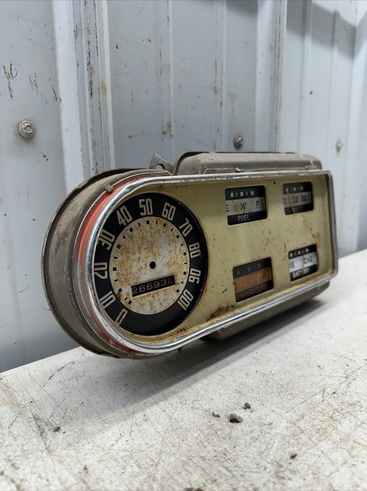 1948-1950 Ford Truck F1 F2 F3 Dash Instrument Gauge Cluster Panel ...