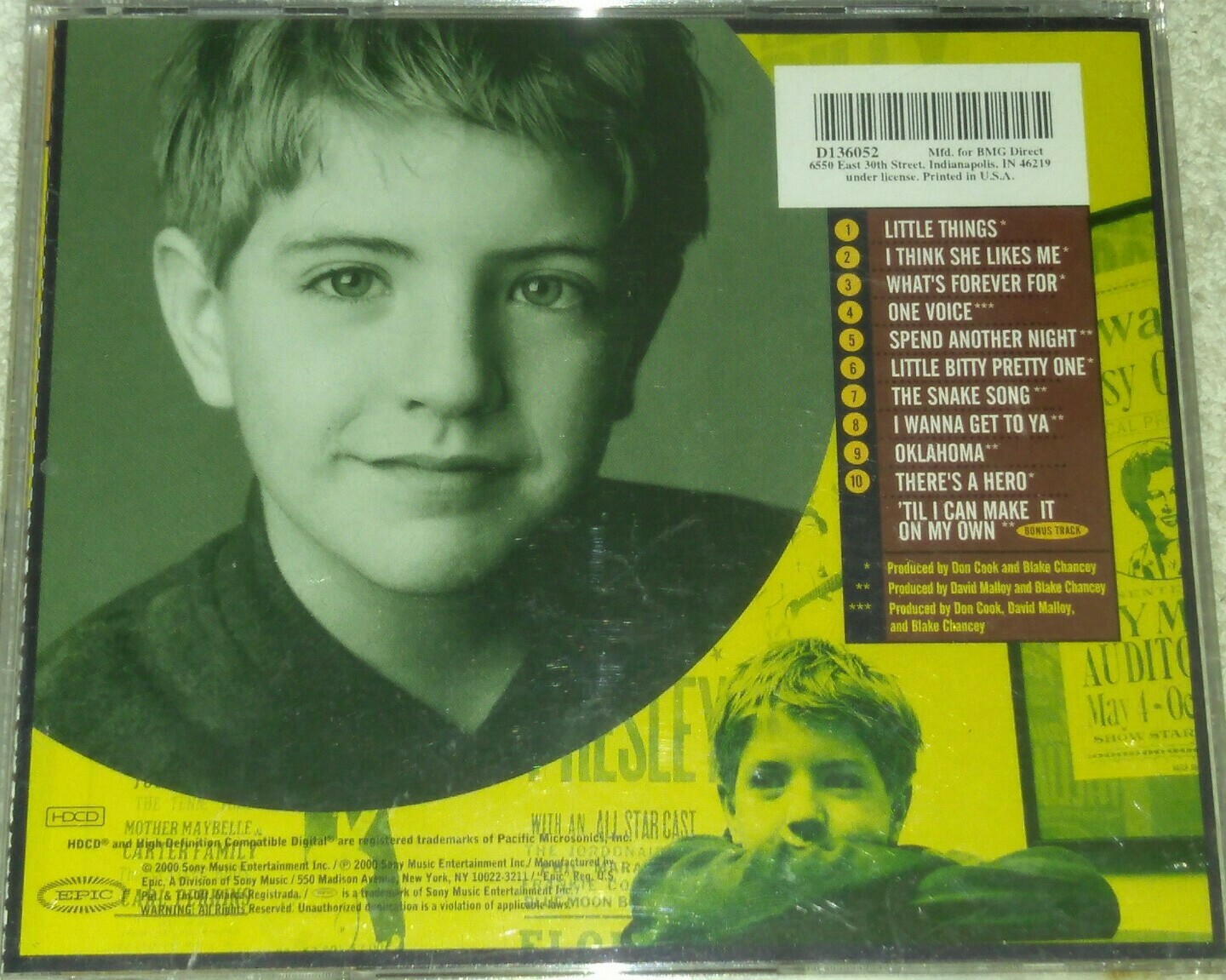 Billy Gilman One Voice Country Vocals CD 74646208625| eBay