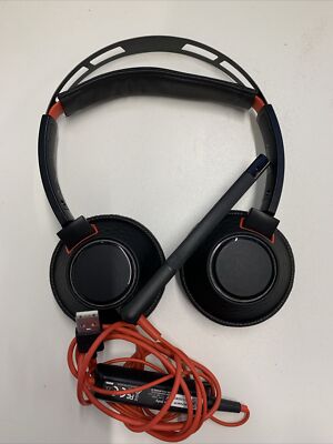 Plantronics Poly 5220 Headset USB with Mic + Inline Cable C5200/C5220 ...