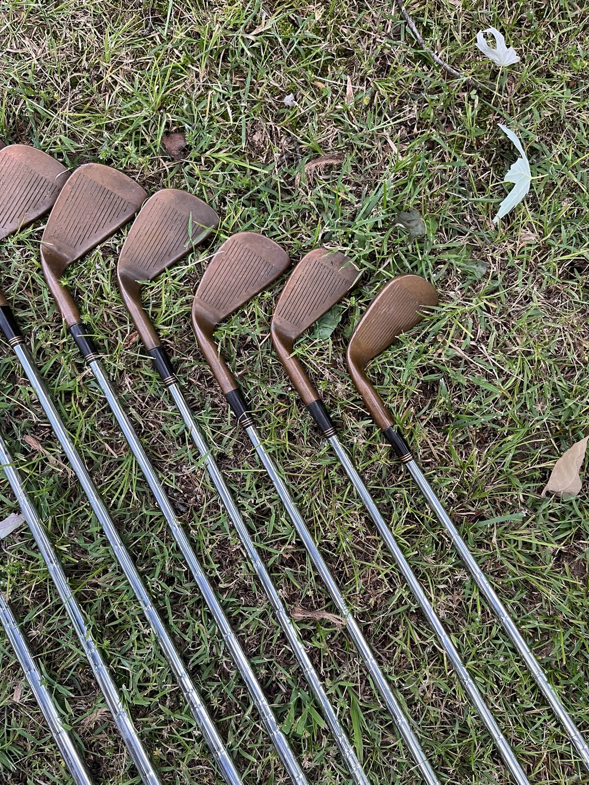 Slazenger BeCu Copper Iron set Regular Flex Steel Shafts 3-PW Mens ...