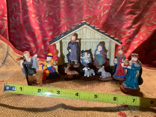 Lemax Small Nativity 11 Resin Figures New In Box Perfect U.S.domestic ...