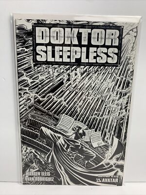 Doktor Sleepless #12 B&W Wrap Cover Variant - 2007 Avatar Comics | eBay