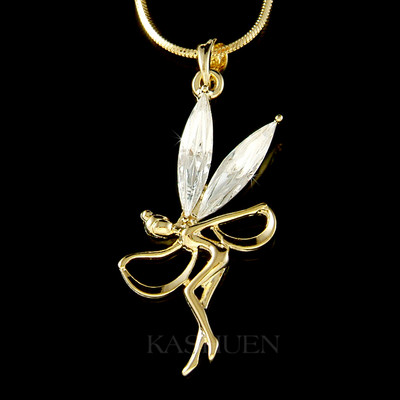 Or T Fée Clochette Avec Cristal Swarovski Tinker Fairy Ange Danseuse ...