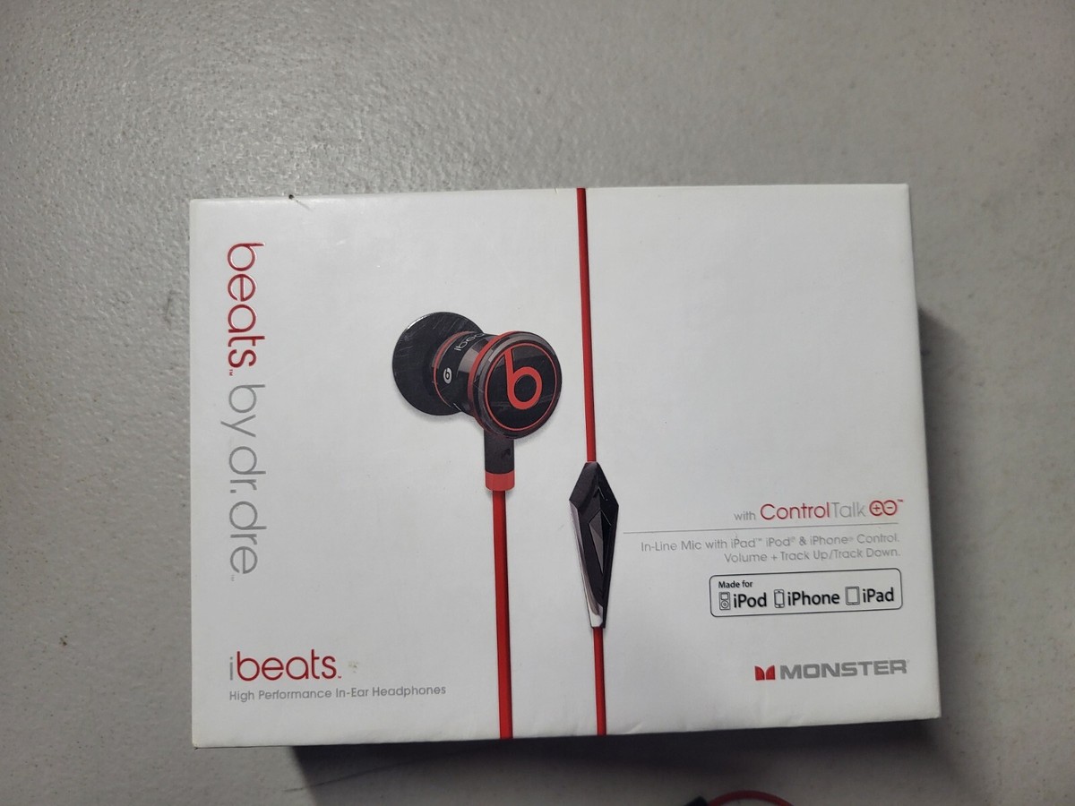 Ibeats Earbuds Beats By Dr. Dre Monster IBeats White/Chrome