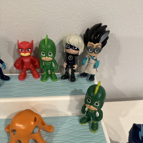 Pj Mask Deluxe Figure Set STICKY SPLAT BIRD CAT NINJALINOS Wolfie Lot ...