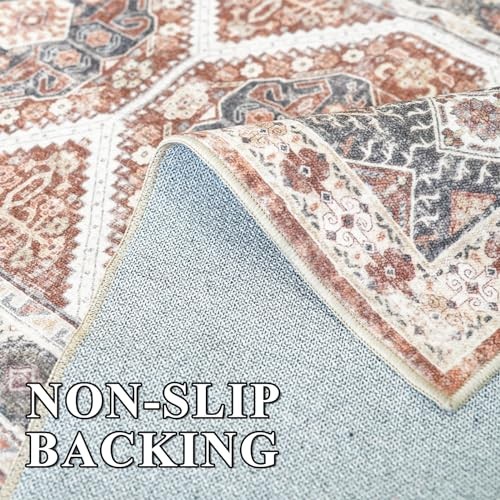 Washable Living Room Area Rug: 9x12 Large Super 9' x 12' (Rectangular ...