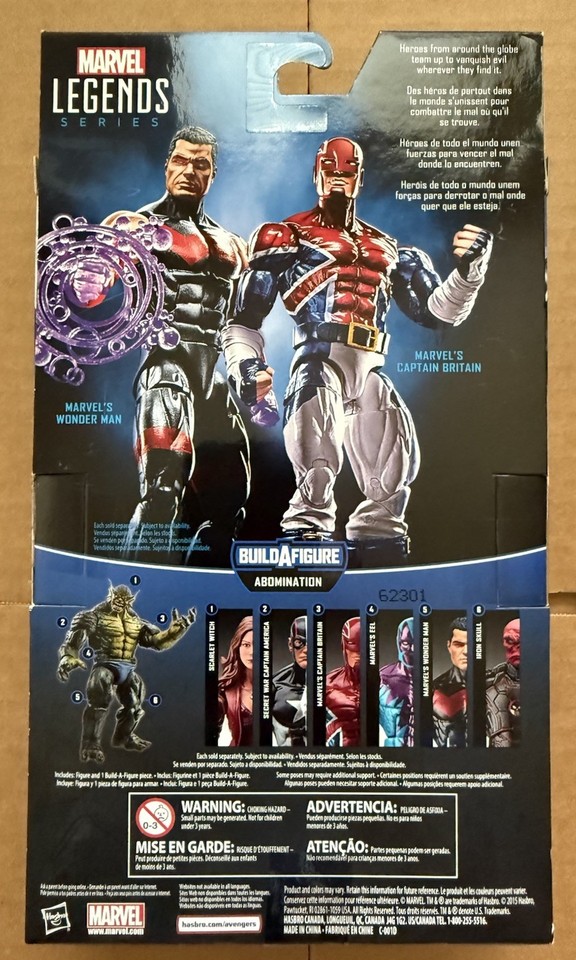 CAPTAIN BRITAIN Marvel Legends Captain America Abomination BAF Wave | eBay