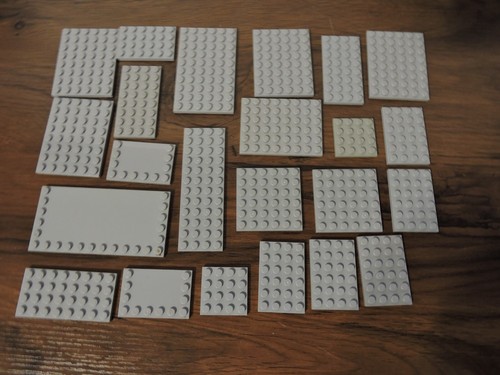 LEGO Light Gray Grey Flat Base Plate Lot Building Parts Pieces | eBay