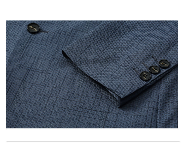 Lightweight Breathable Men Blazer New Men's Business Casual Plaid Suit ...