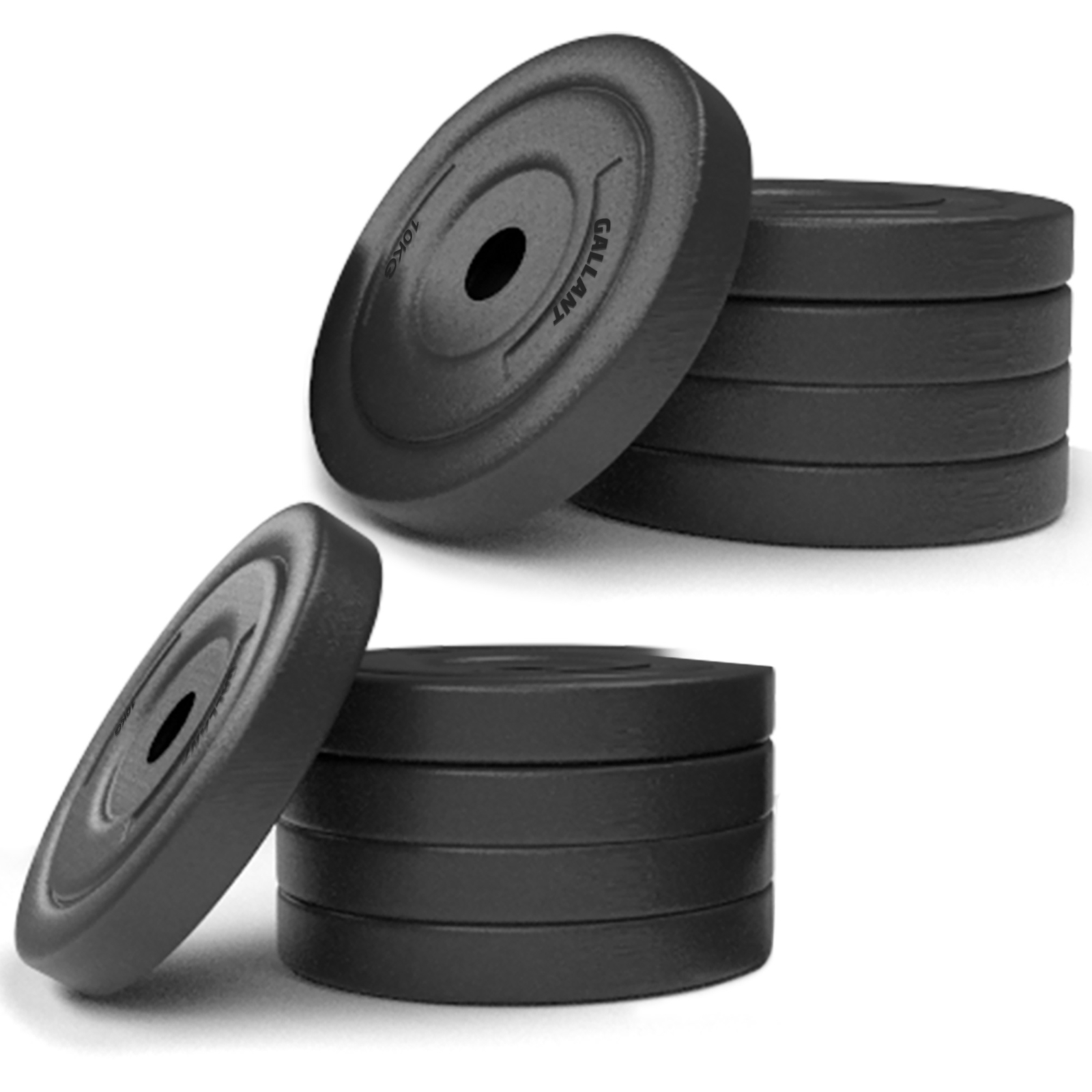 Weight Plates Set 1 Inch Vinyl Standard 10kg Barbell Dumbbell Lifting ...