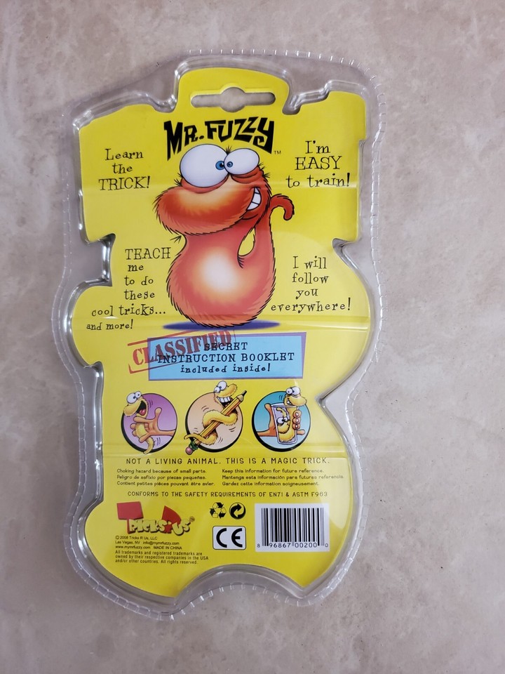 2008 The Original "Mr. Fuzzy" Yellow Magical Fuzzy Worm NEW! | eBay