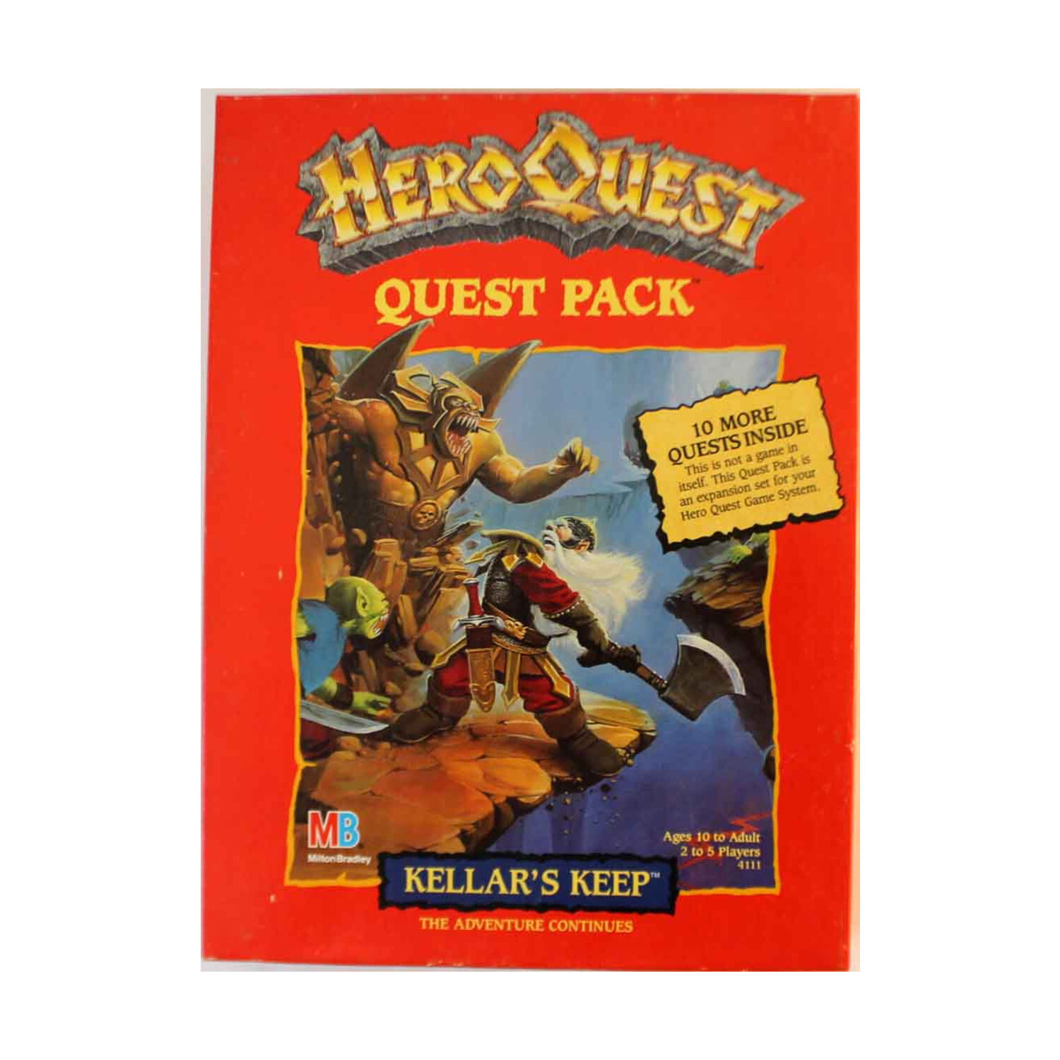 MTB HeroQuest Kellar's Keep Expansion Box VG+/EX | eBay