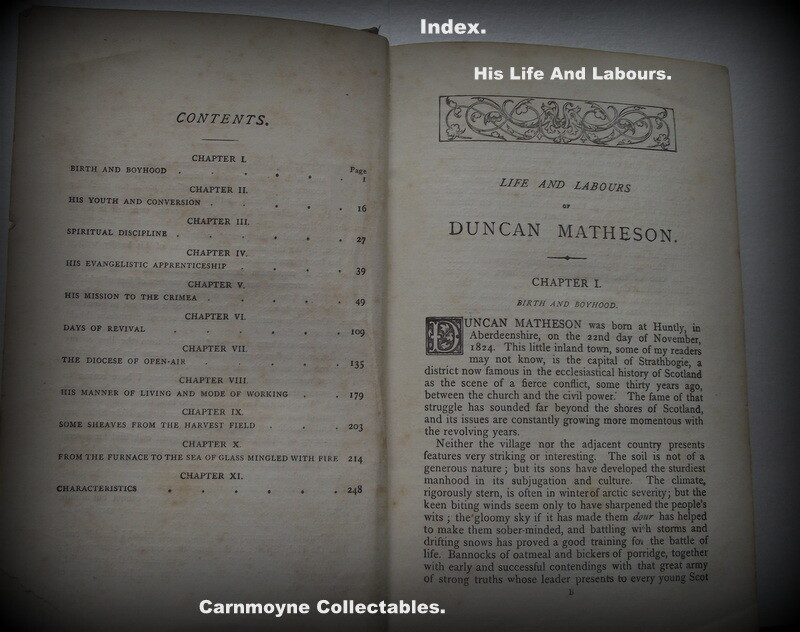 Duncan Matheson The Scottish Evangelist by Rev.Macpherson.c1876-1880 ...