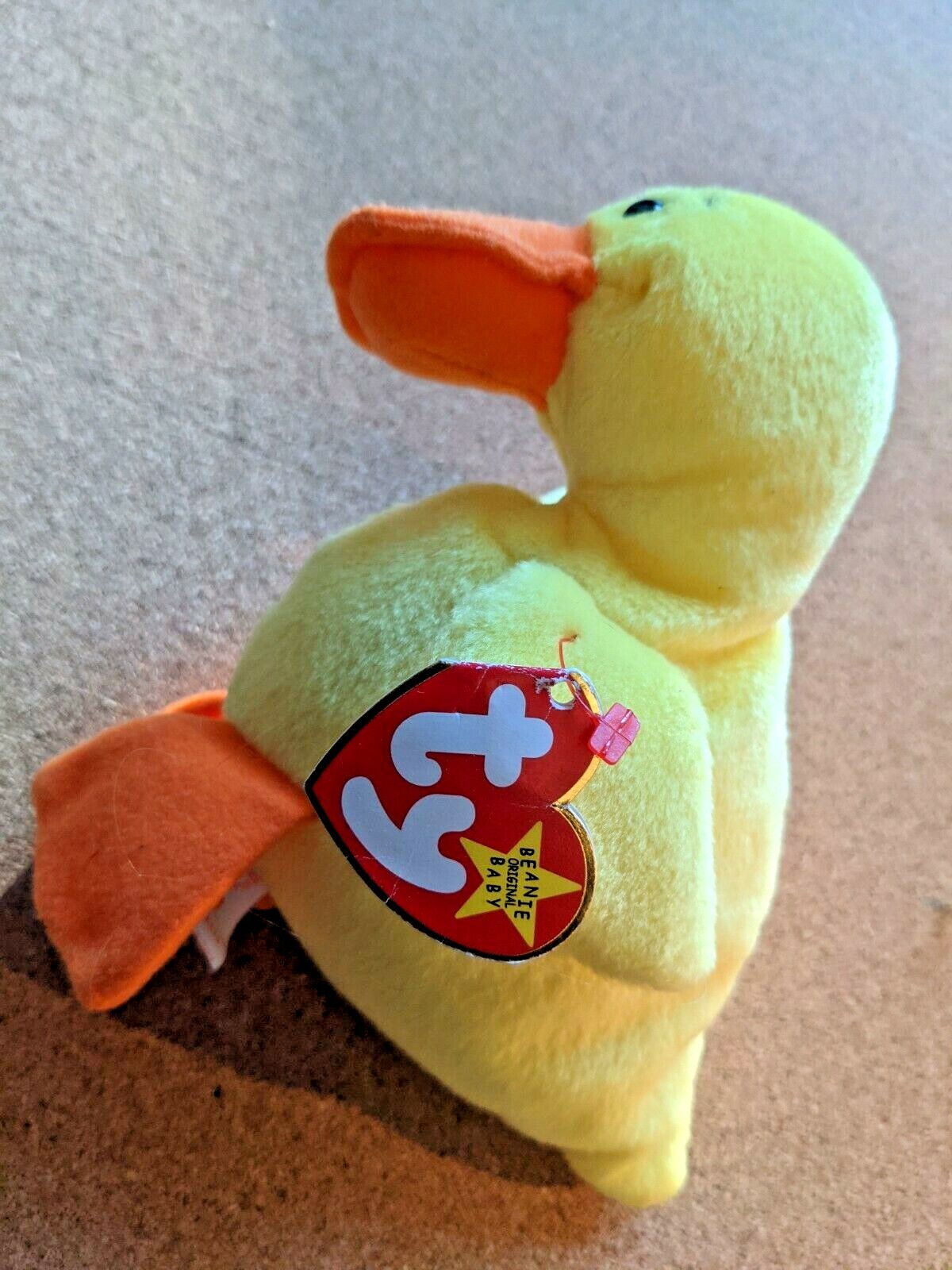 Original Beanie Baby 1993/1994 Quakers Duck - Rare retired, PVC All ...
