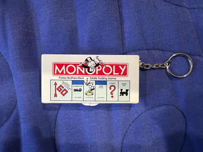 Monopoly Keychain-Hasbro Fun Mini Board Game Retro Vintage 1998 Travel ...