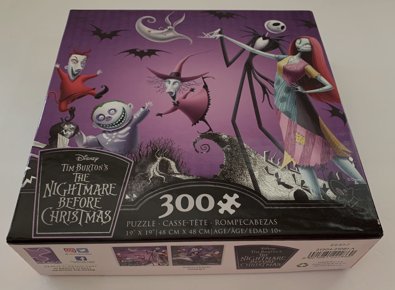 2021 Ceaco Disney Tim Burton's NIGHTMARE BEFORE CHRISTMAS Jigsaw PUZZLE ...
