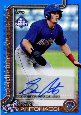 2025 Topps Pro Debut Sam Antonacci Auto /150 BLUE #PD-109 Cannon ...
