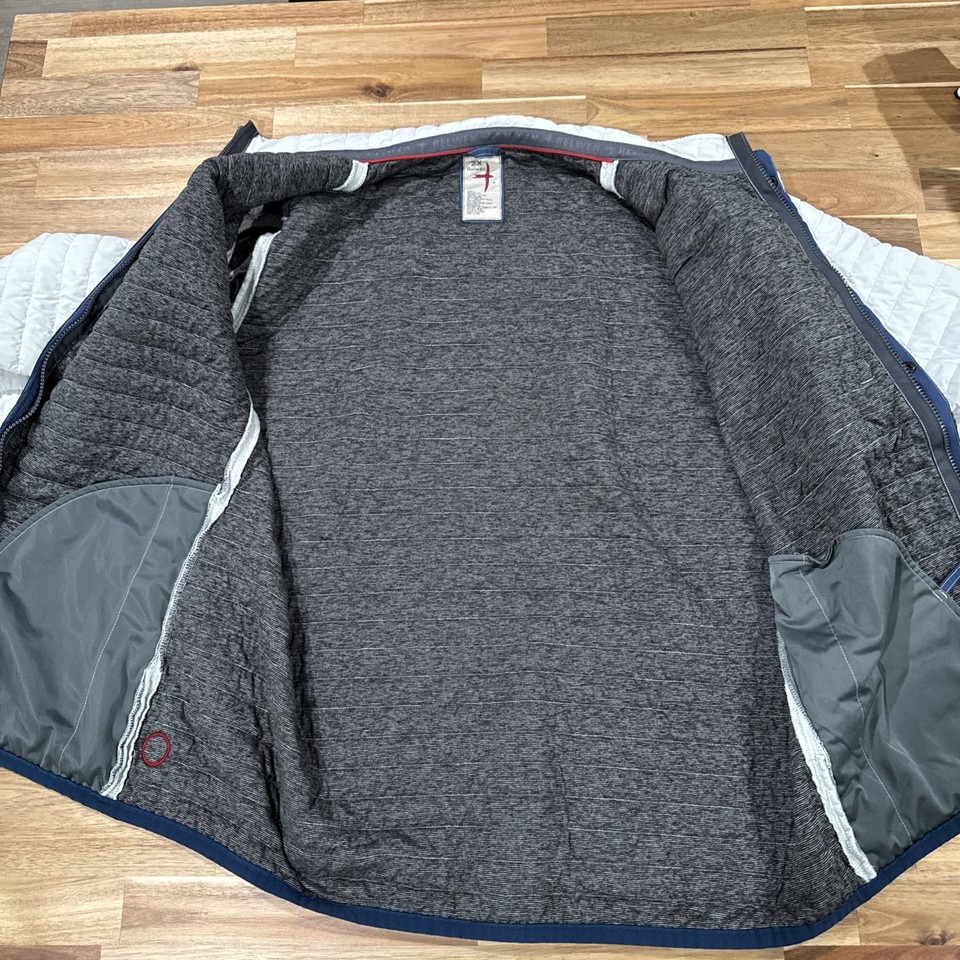 Relwen Windzip Jacket Mens 2XL Ghost Gray Puffer Outdoor Hiking Quilted ...