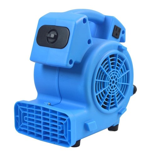 11"1/8 HP 3-Speed Blower Fan in Blue with Daisy Chain Capability ...