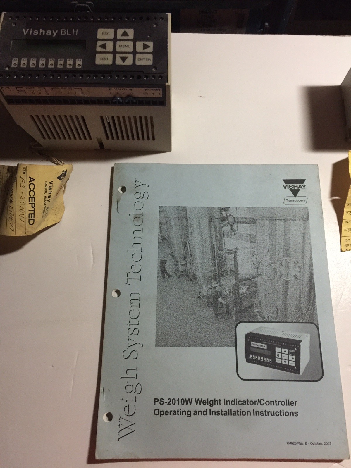 Vishay Strain Guage Load Cell Transducer PS2010W Used, but Tested By ...