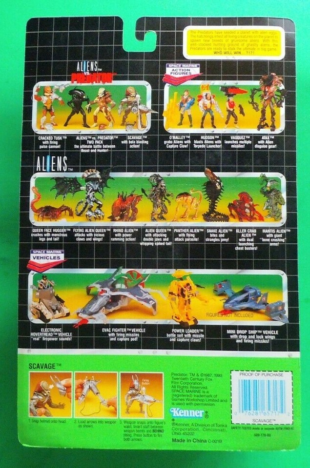 Kenner Ultimate Alien Hunter SCAVAGE PREDATOR, 1993, MIP | eBay