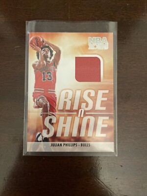 2023-24 NBA HOOPS Rise & Shine Relic #RS-PHIL Julian Phillips - Chicago ...