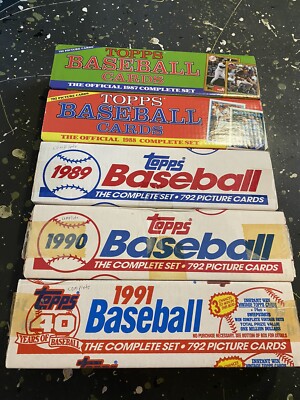 Baseball Complete Sets - -Topps Factory Sets 1987-1991. 5 Years | eBay