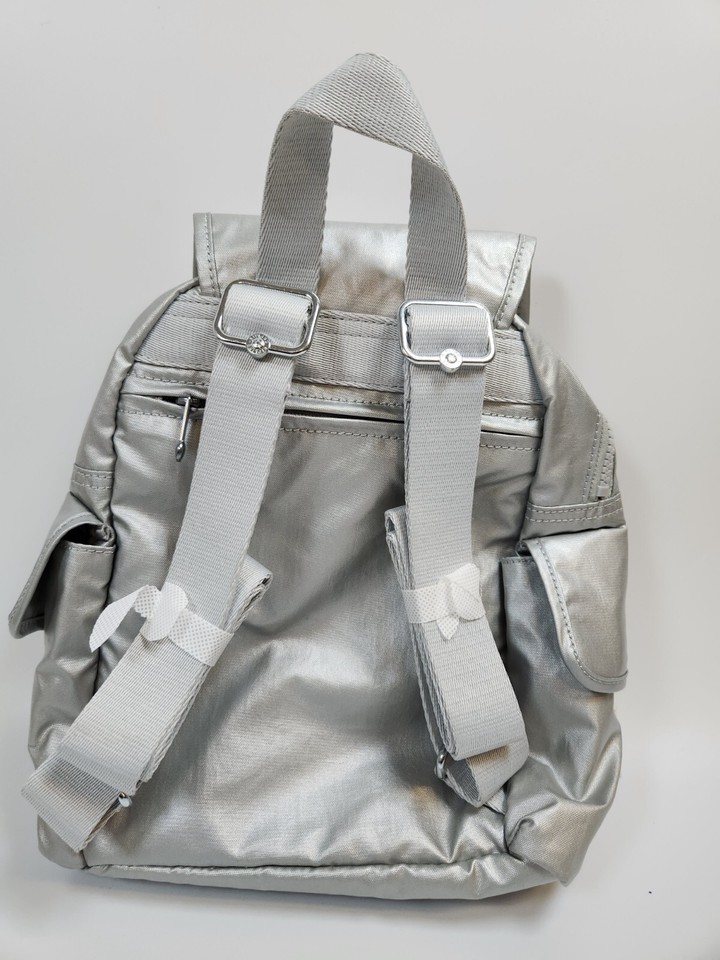 Kipling City Pack Mini Printed Backpack Bright Metallic Water Resistant ...