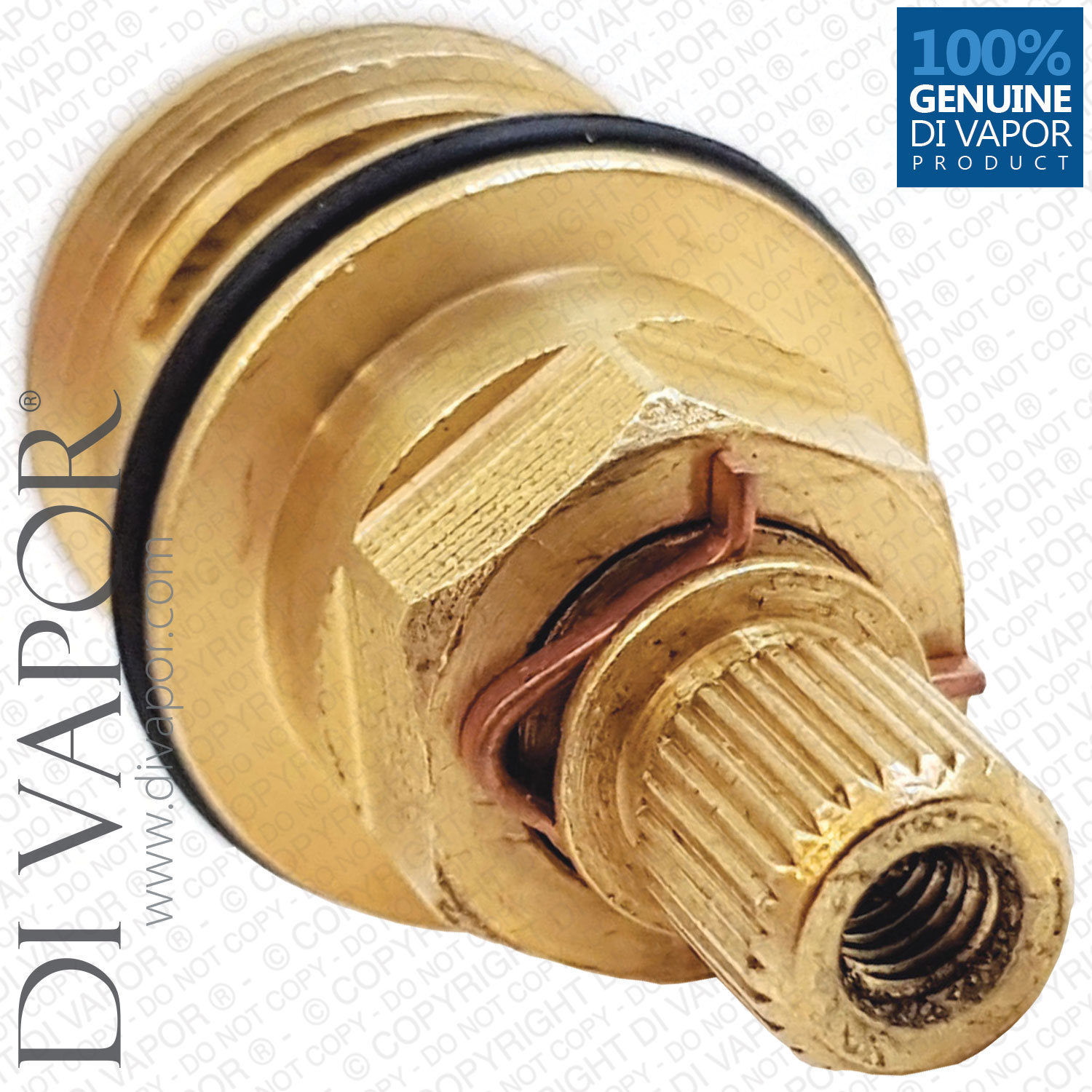 Ceramic Tap Gland Cartridge - 1/2" BSP, 1/4 Turn Clockwise Close - 39mm ...