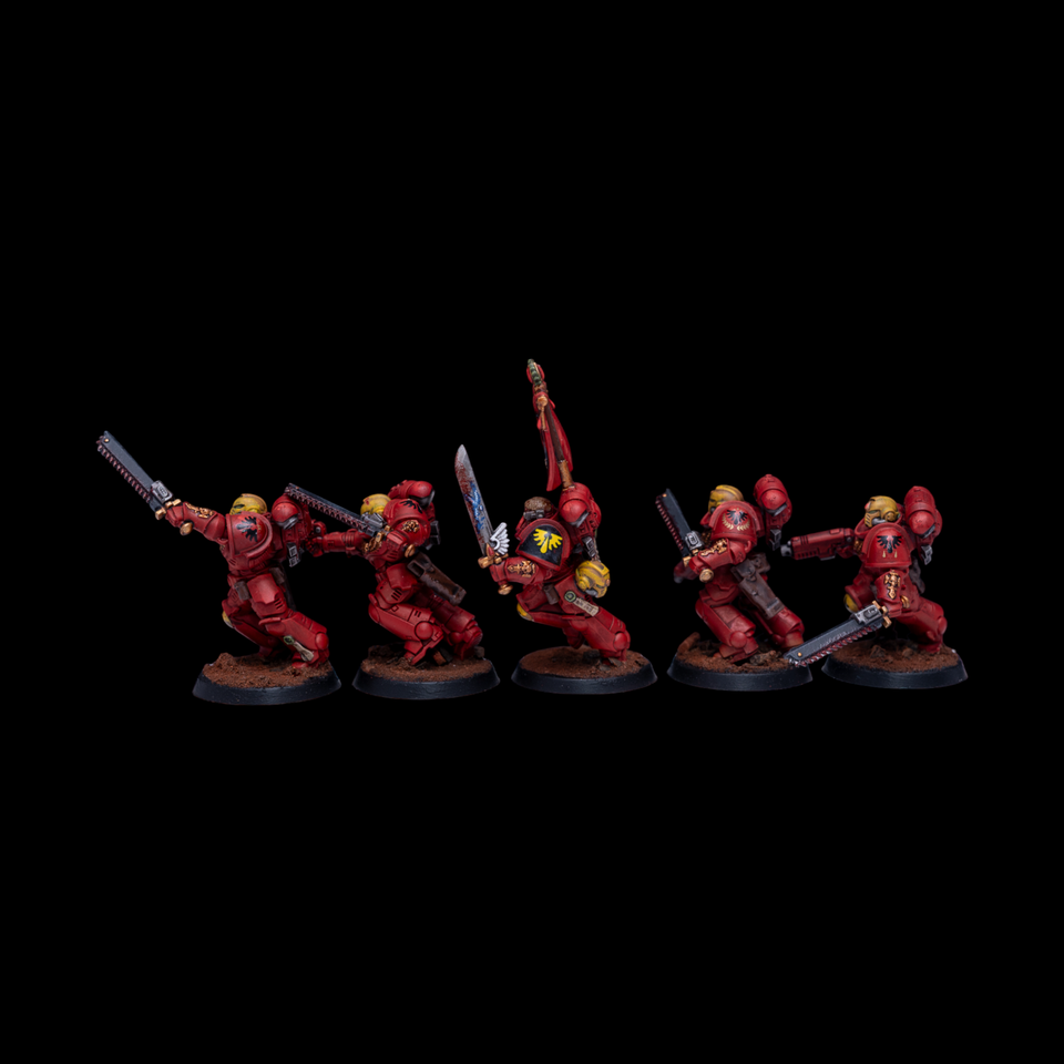 Well Painted Assault Intercessor Squad Blood Angels Space Marine ...