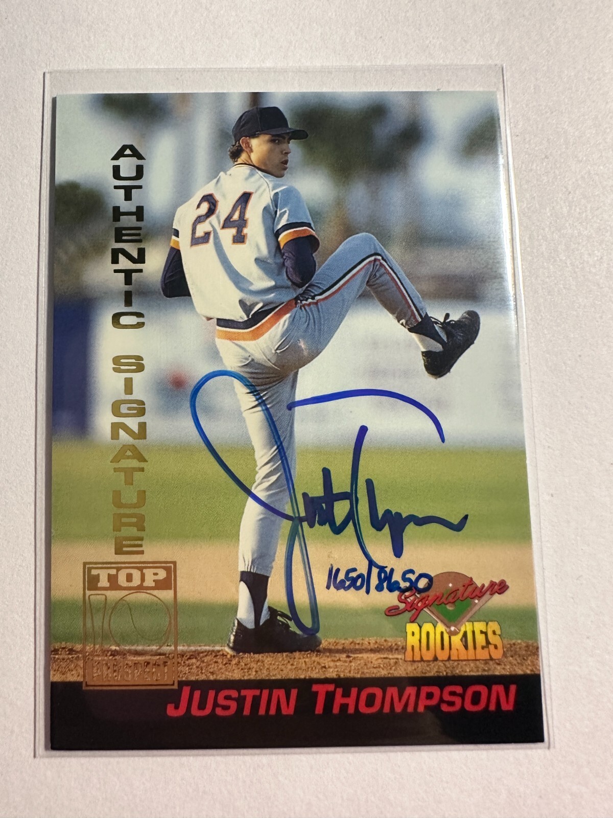 K113,297 - 1994 Signature Rookies Signatures #25 Justin Thompson #/8650 ...