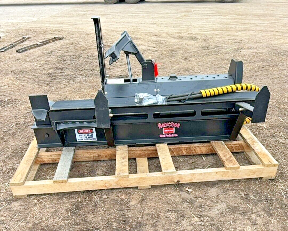 HWP-100 Firewood Wood Processor Log Splitter Forestry Skid Steer ...