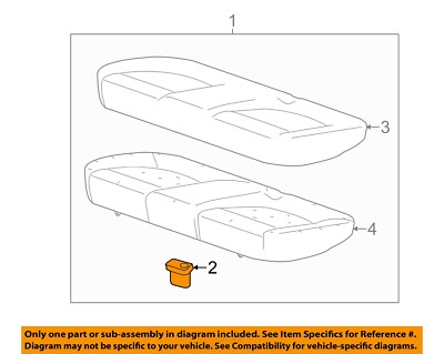 GM OEM Rear Seat-Cushion Assembly Retainer 24437789 | eBay