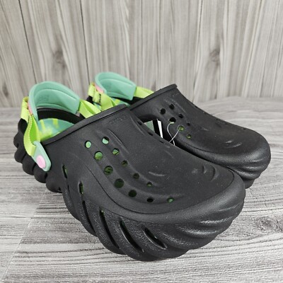 Crocs Echo Clog Shoes Spring Break Edition Black/Multicolored - Men's ...