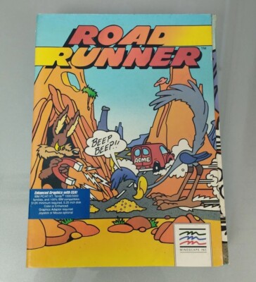 Road Runner von Mindscape 1987 für IBM PC/ Tandy top Zustand komplett ...