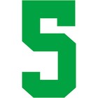 Varsity Number 5 Decal Sticker Vinyl Window College Athletic Letters ...